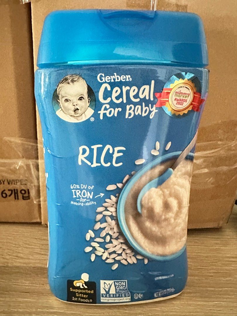 Gerber Rice Cereal for Baby, Babies & Kids, Nursing & Feeding, Weaning ...