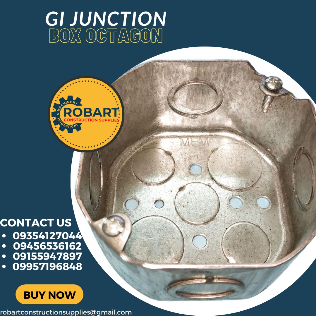 GI JUNCTION BOX OCTAGON, Commercial & Industrial, Construction Tools ...