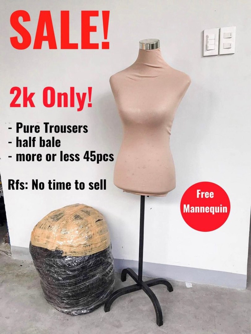 Half Bale Trousers FREE MANNEQUIN, Men's Fashion, Bottoms, Trousers on ...