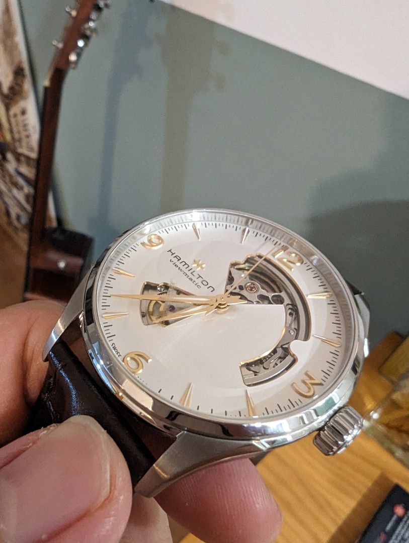 Hamilton mechanical open heart watch, Luxury, Watches on Carousell