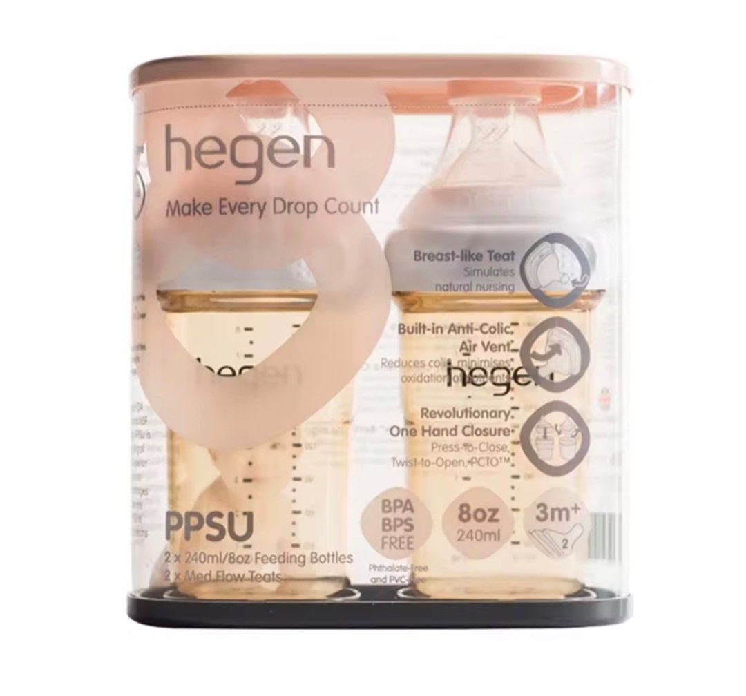 Hegen Bottle 240ml, Babies & Kids, Nursing & Feeding, Breastfeeding ...