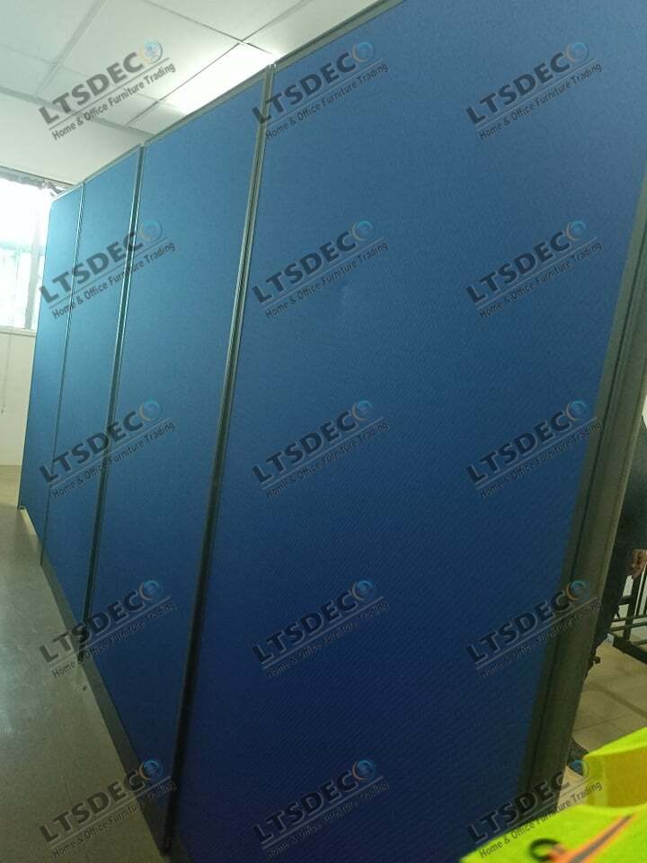 HIGH PANEL FULL FABRIC OFFICE PARTITION WORKSTATION on Carousell