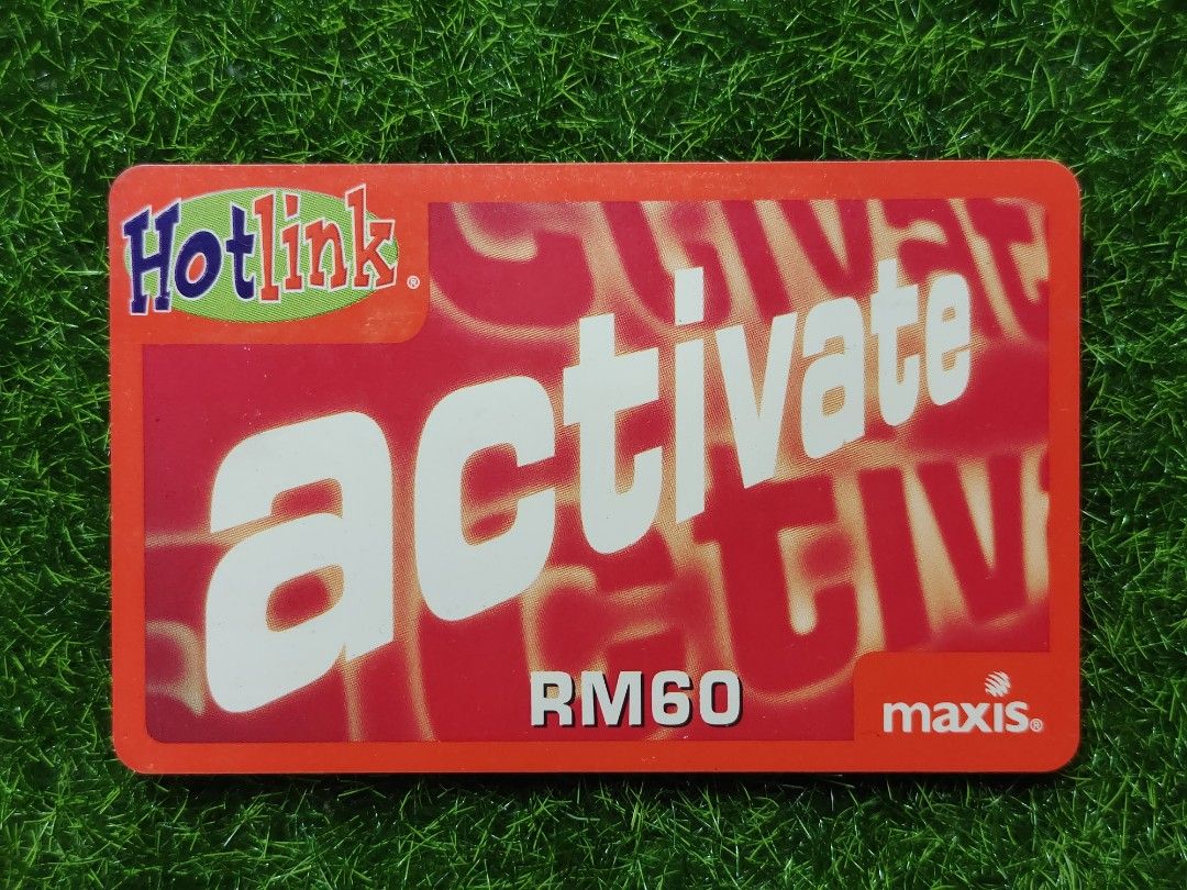 Hotlink RM60 Used Reload Card/ activate, Hobbies & Toys, Collectibles ...
