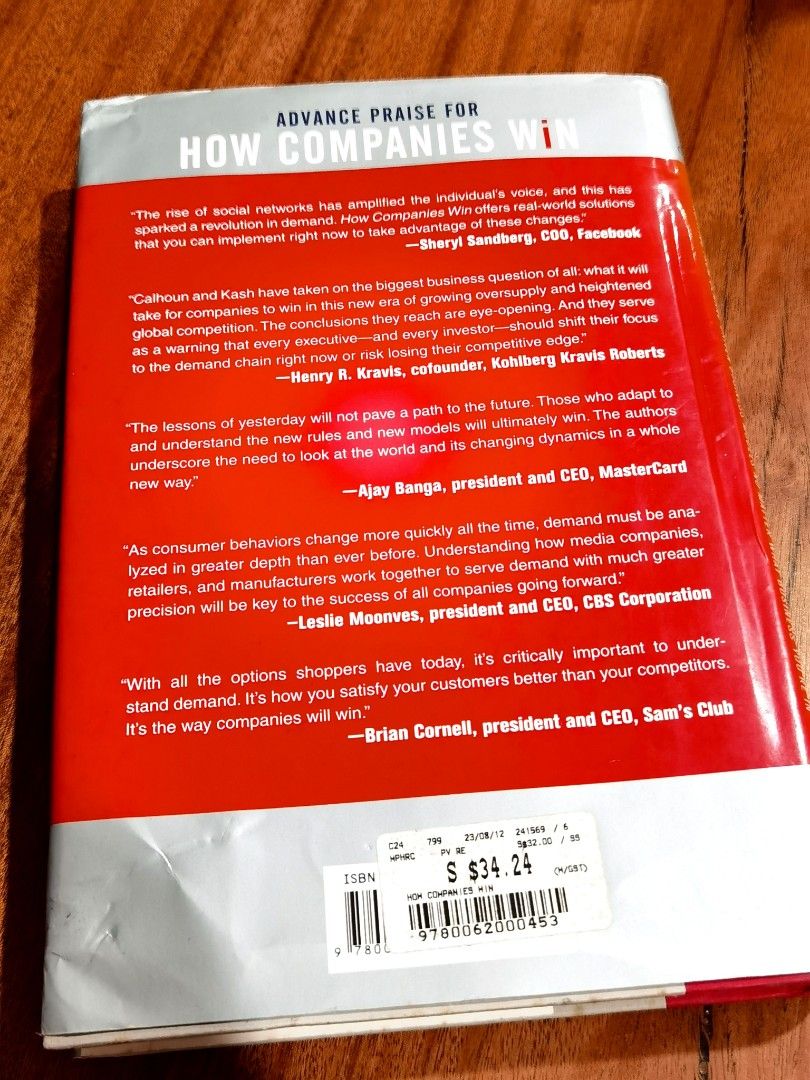 How Companies Win Profiting From Demand Driven Business Model Book By ...