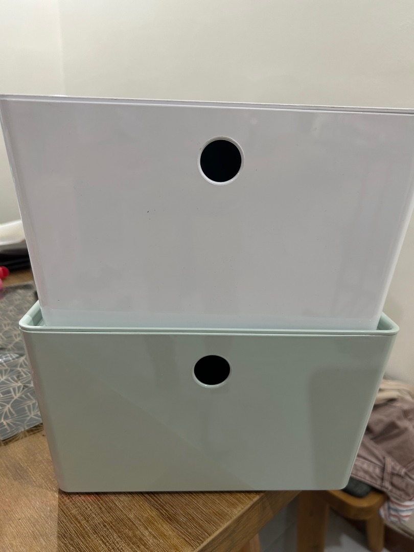 IKEA Kuggis Boxes (2), Furniture & Home Living, Home Improvement ...