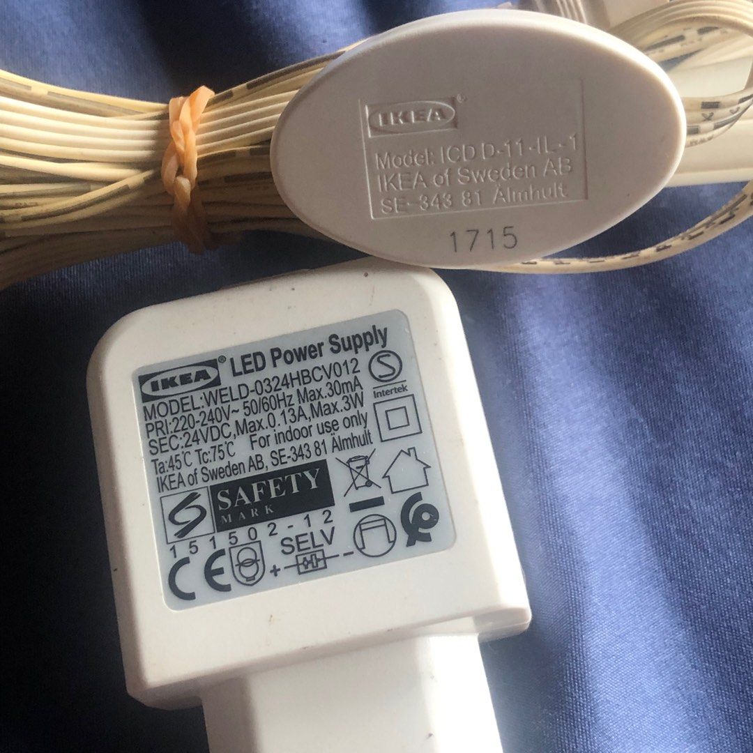 Ikea Power supply Adaptor LED dan Switch Kabel Lampu set on Carousell
