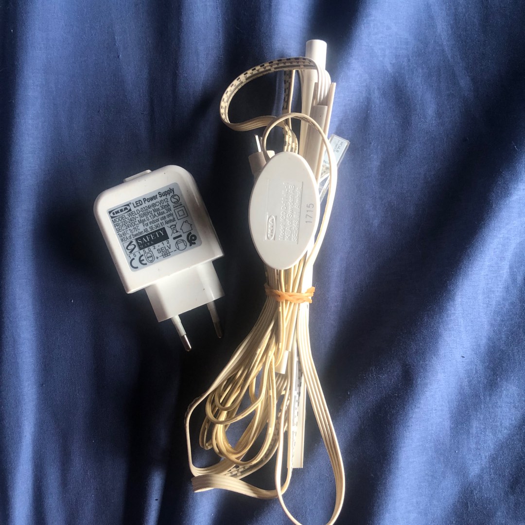 Ikea Power supply Adapter LED dan Switch Kabel Lampu set, Elektronik ...