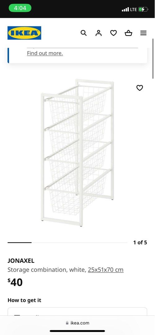 IKEA wire frame wardrobe full set, Furniture & Home Living, Furniture ...