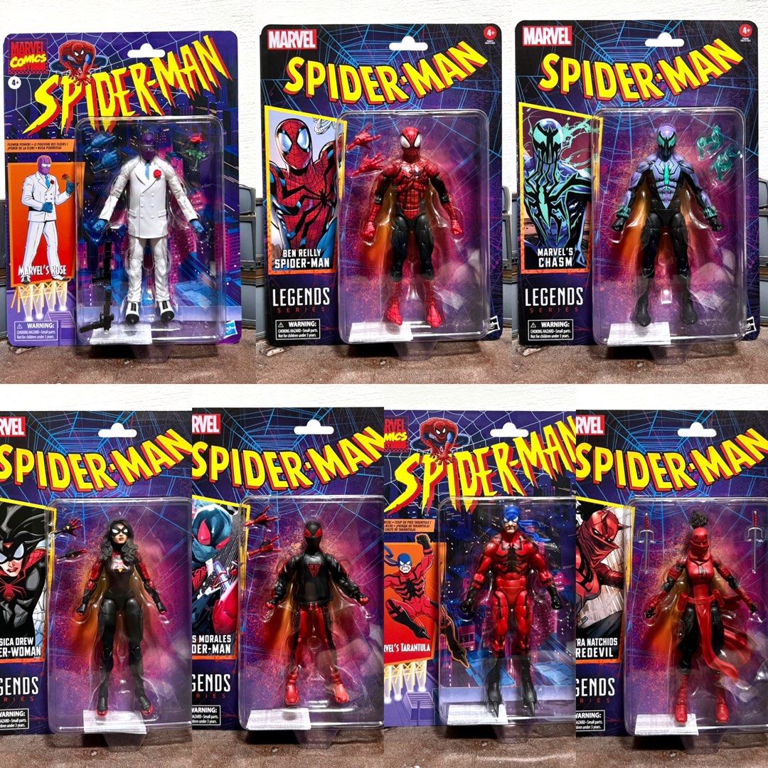 [In hand - Single/Set of 7] Hasbro Marvel Legends Spiderman Spider-man ...