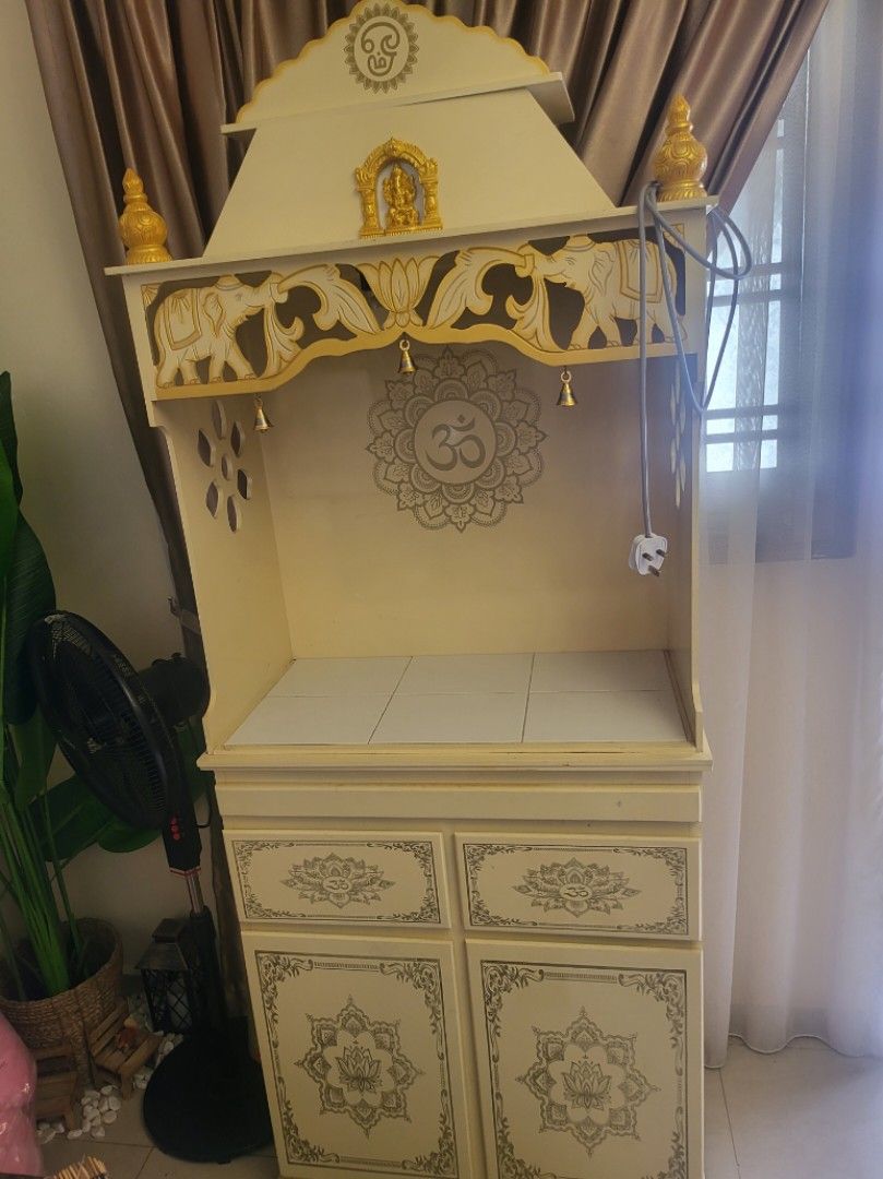 Indian Prayer Altar, Furniture & Home Living, Furniture, Other Home ...
