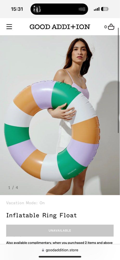 Inflatable ring float, Everything Else on Carousell