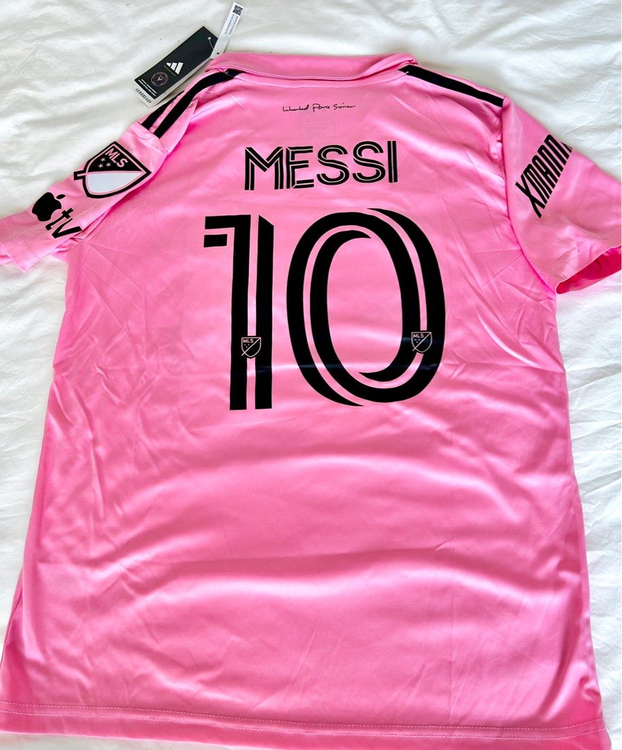 Inter Miami Messi 10 Jersey Full Patch Nameset w Tags, Sports Equipment ...