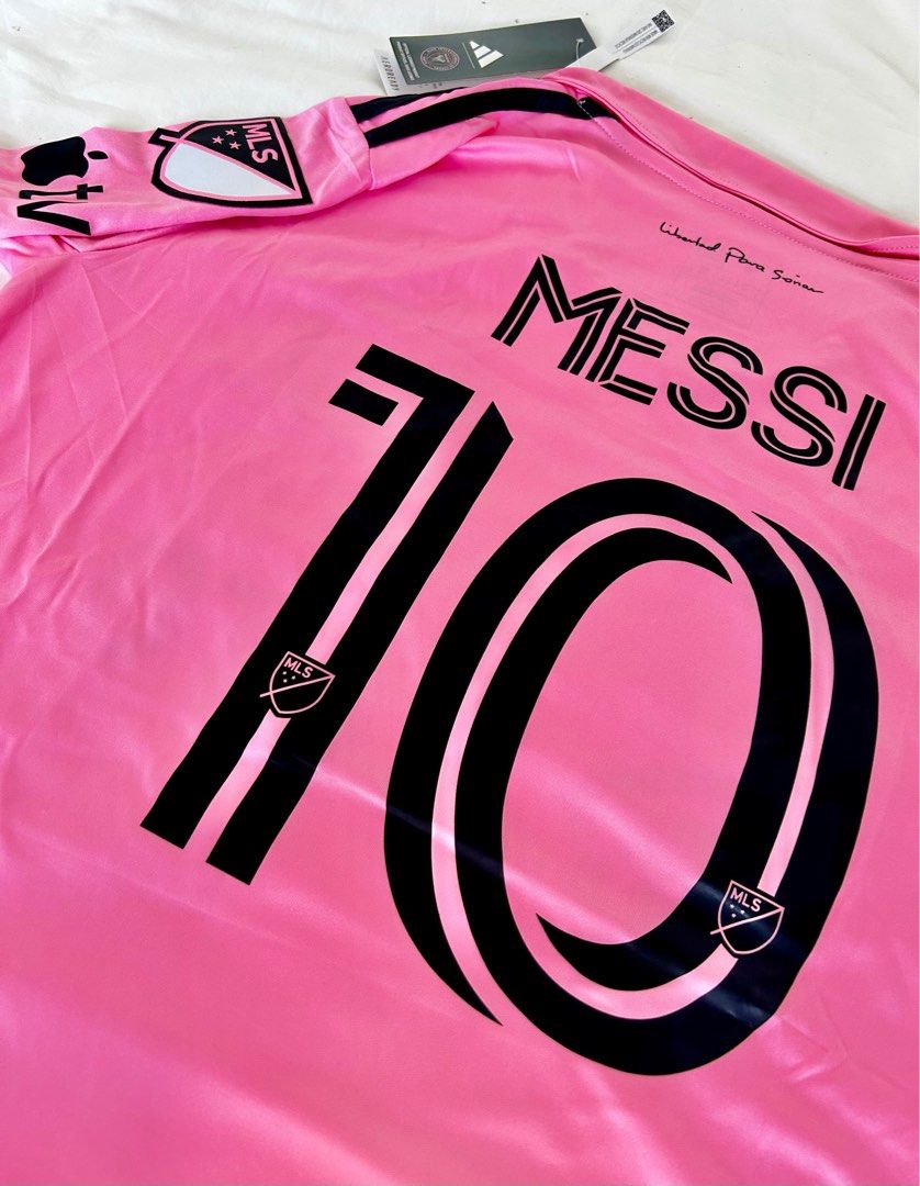 Inter Miami Messi 10 Jersey Full Patch Nameset w Tags, Sports Equipment ...