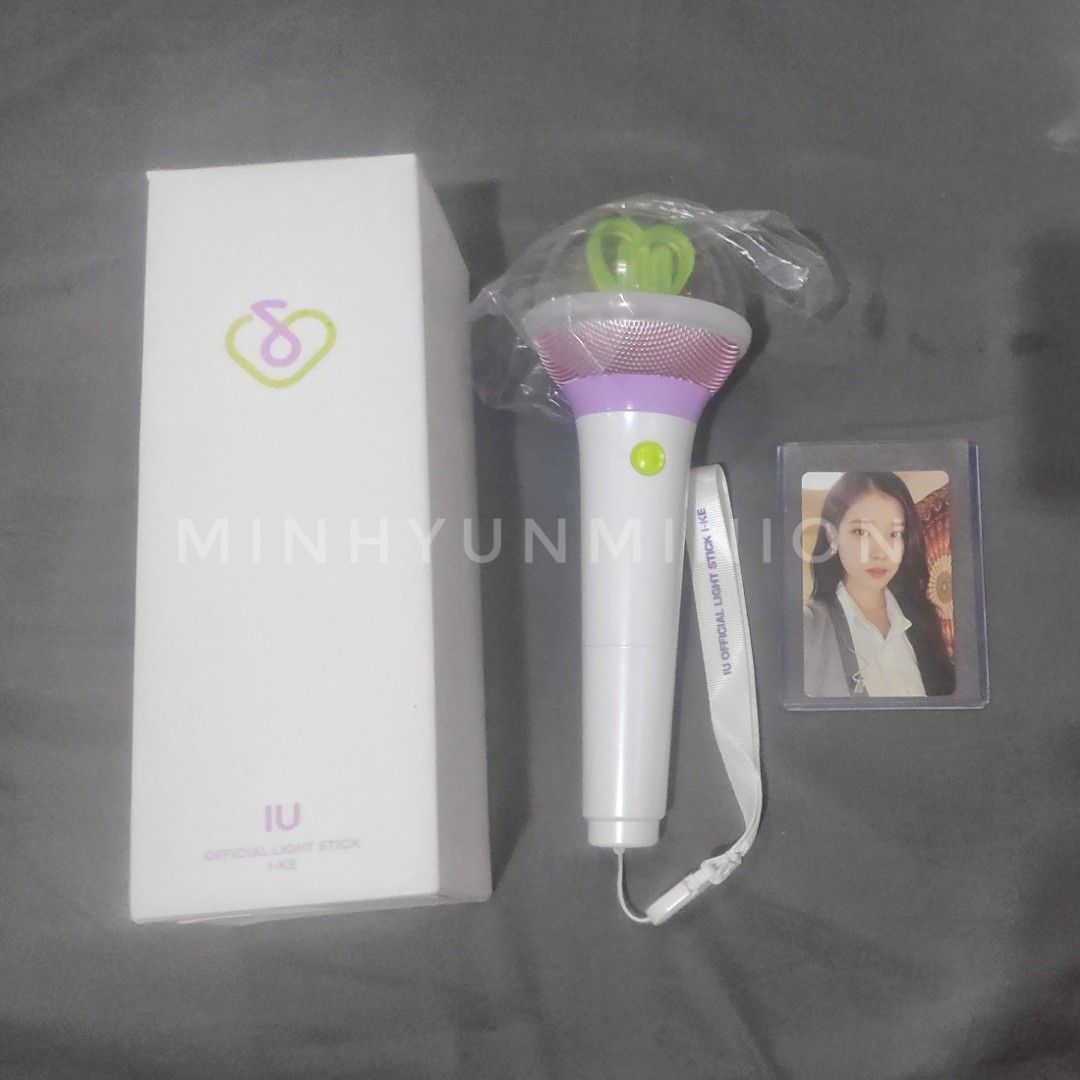 IU I-Ke Official Lightstick Ver 3 with FREE official photocard, Hobbies ...