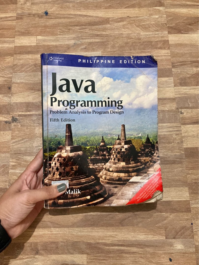Java Programming From Problem Analysis To Program Design 5th Edition Ds Malik Hobbies