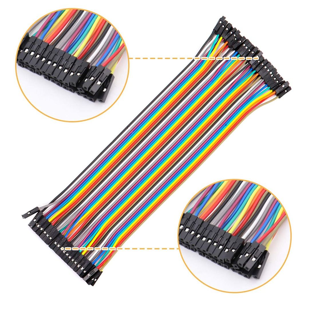 Jumper Wires kit,Multicolored Dupont Wire 3 x 40 pcs, Male to Female ...