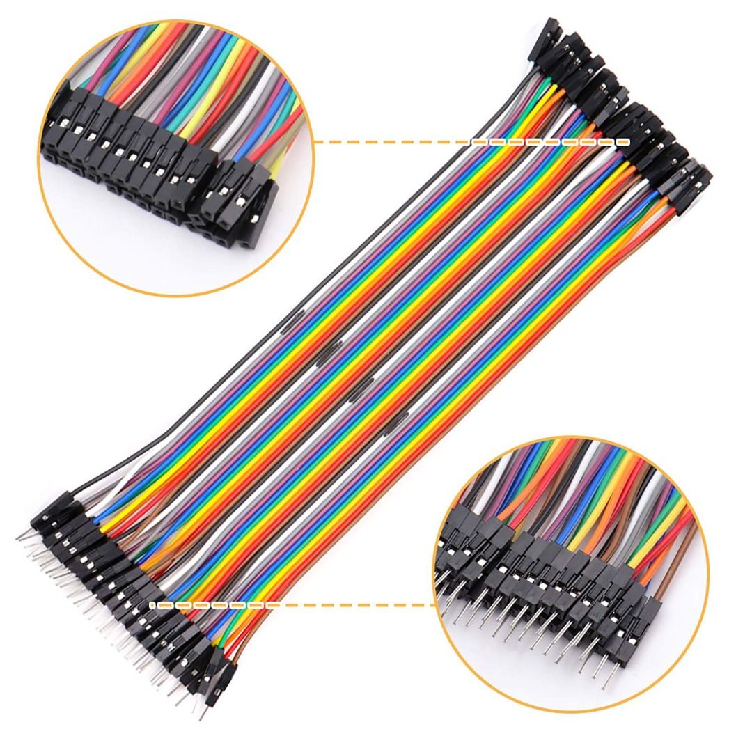 Jumper Wires kit,Multicolored Dupont Wire 3 x 40 pcs, Male to Female ...