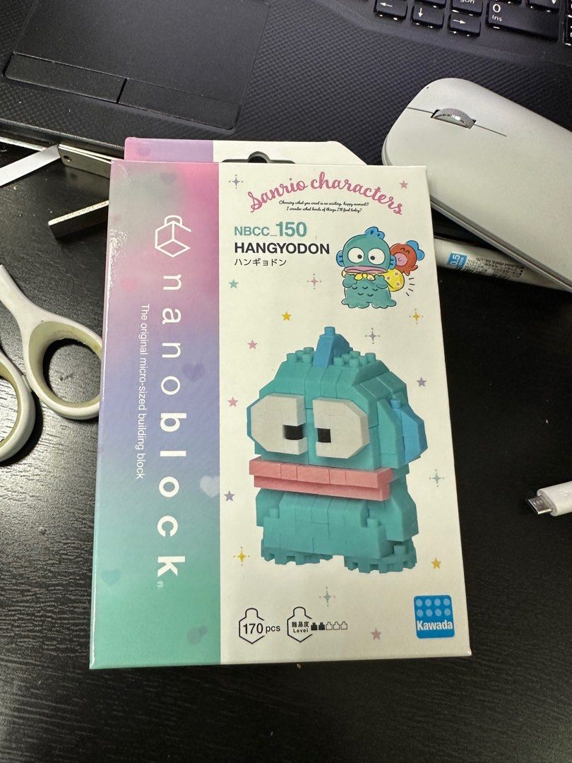 Kawada Nanoblock NBCC-150 Sanrio Hangyodon 水怪 （日本限定日本製, 興趣及遊戲, 玩具 & 遊戲類 - Carousell