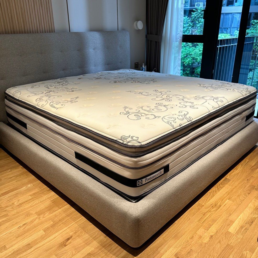 KING - Posturepedic Prestige New Elixir, Furniture & Home Living ...