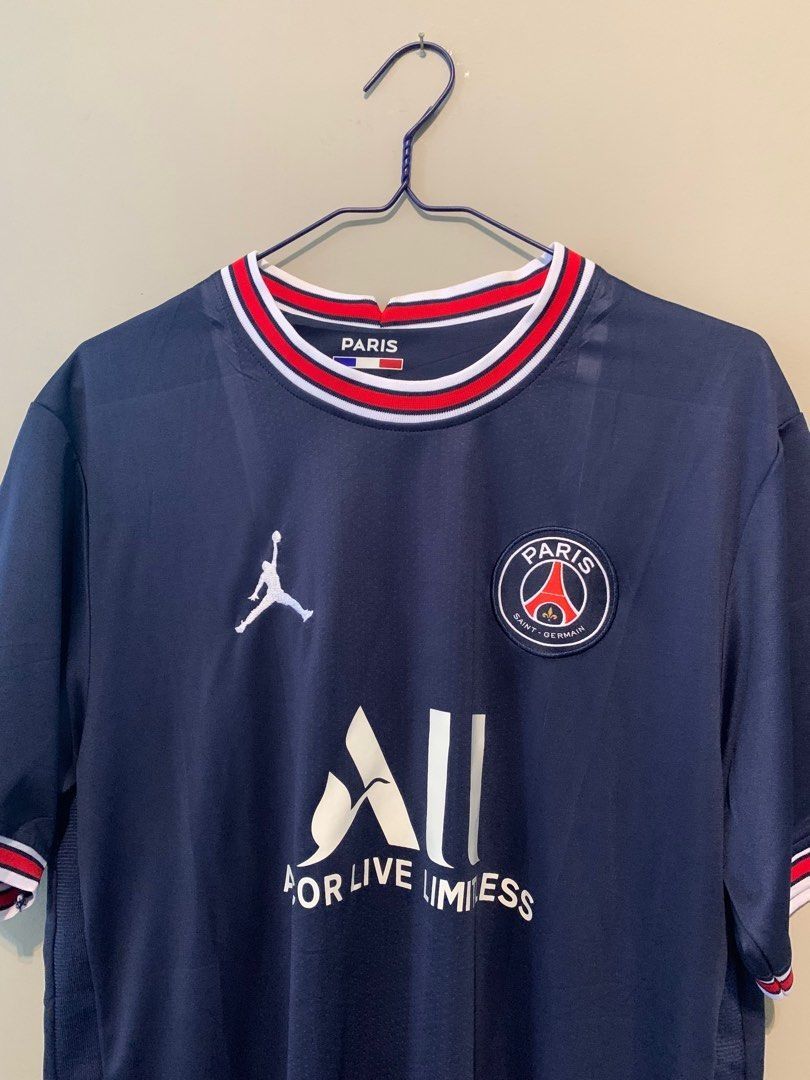 Kylian Mbappe #7 Jersey PSG Home 2021/2022 Jordan Paris Saint-Germain ...