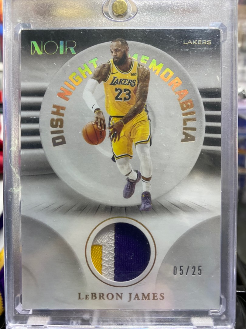 LEBRON JAMES NBA CARD NOIR PATCH /25 LAKERS on Carousell