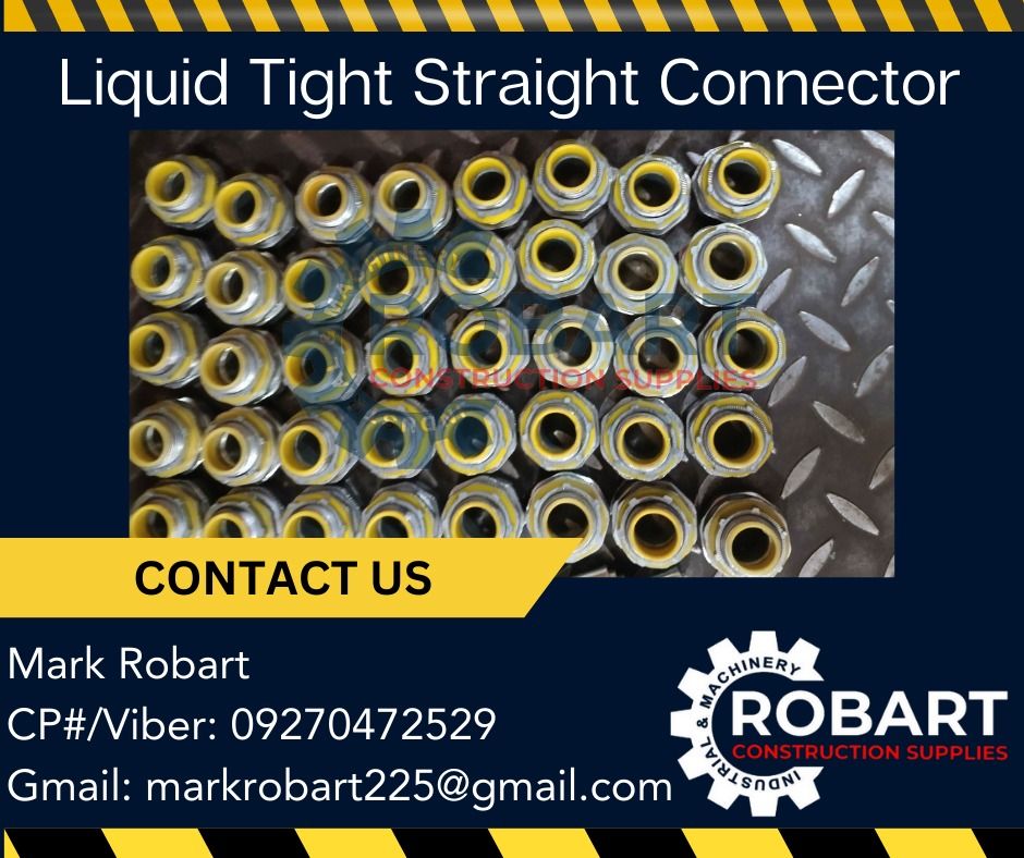Liquid Tight Straight Connector, Commercial & Industrial, Construction ...