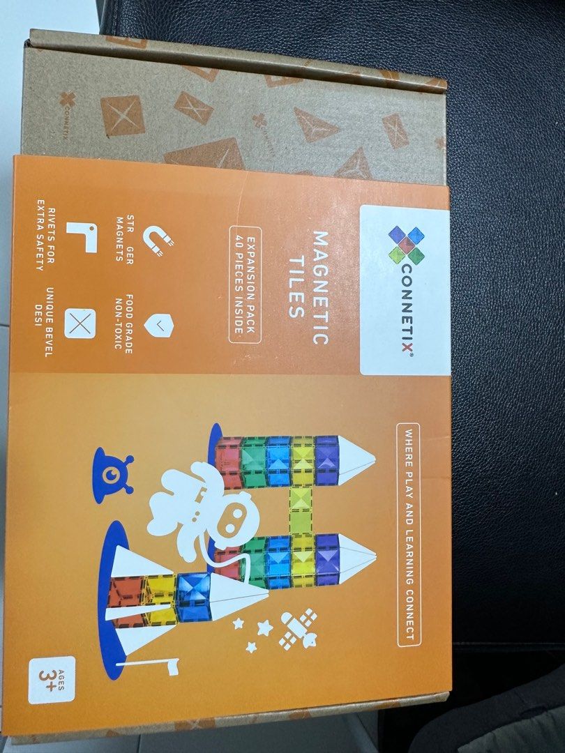 Magnetic Connectix Tiles toy, Hobbies & Toys, Toys & Games on Carousell