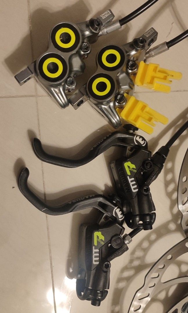 Magura MT7 with MDR-P & MDR-C (180mm), Sports Equipment, Bicycles ...