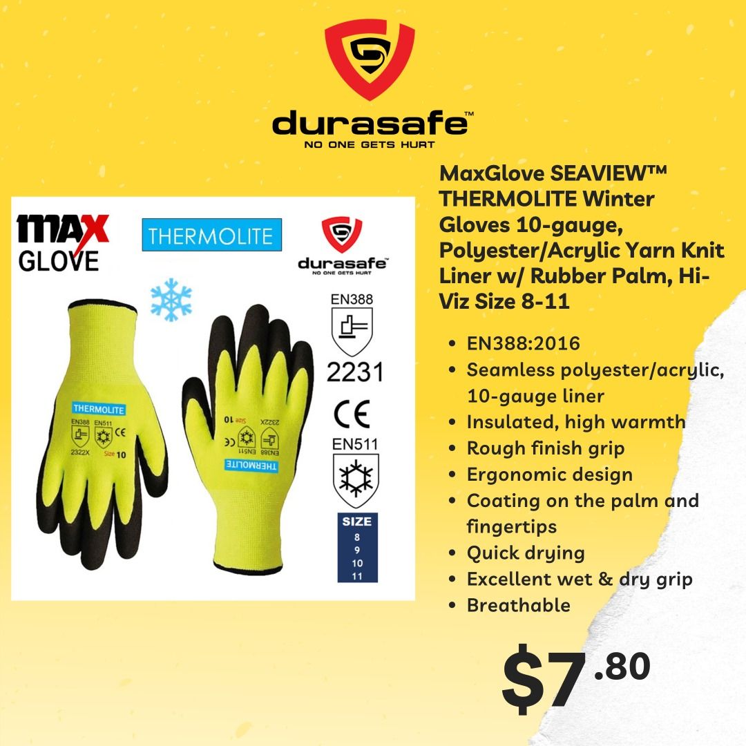 MaxGlove - Durasafe Safety Gloves, Men's Fashion, Watches & Accessories, Gloves on Carousell
