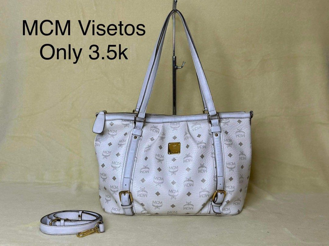 McM Visetos 2 way bag, Luxury, Bags & Wallets on Carousell