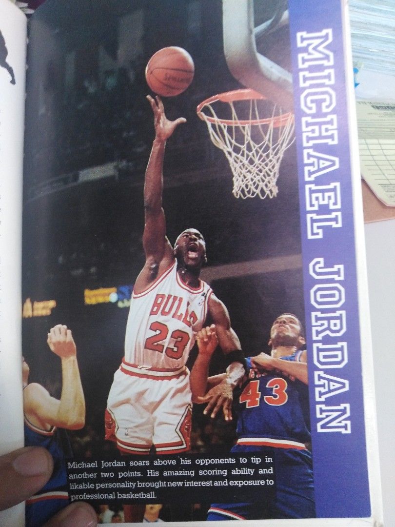 Michael Jordan cover top 10 basketball scorers storybook on Carousell