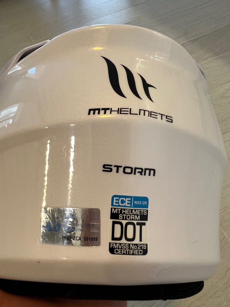 Modular MT Helmet Storm SV size S, Motorcycles, Motorcycle Apparel on Carousell