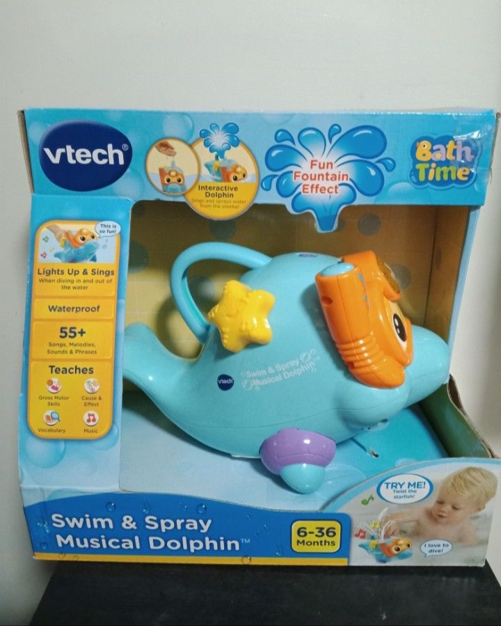 Musical Dolphin Swimspray Waterproof Vtech, Hobbies & Toys, Toys ...