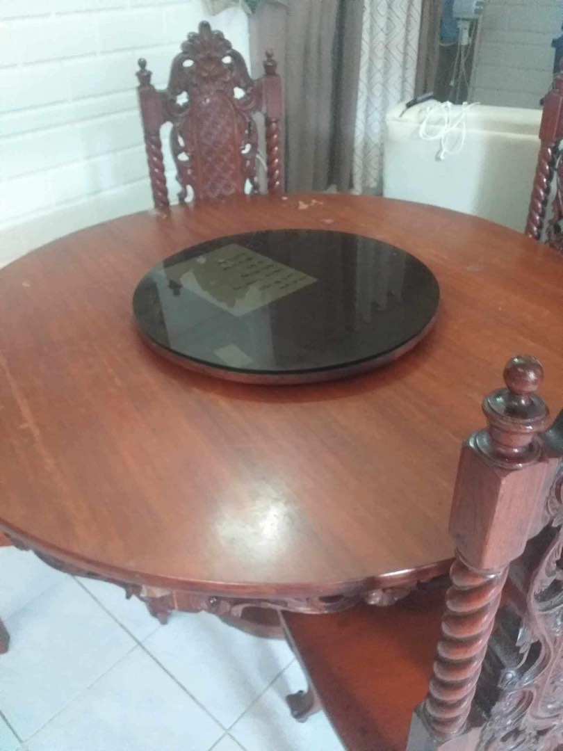 Narra Dining Table, Furniture & Home Living, Furniture, Tables & Sets ...