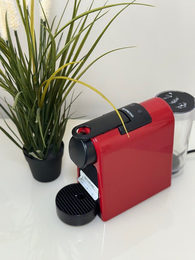 Nespresso Coffee Machine. Essenza Mini Coffee Machine , Ruby red., TV ...