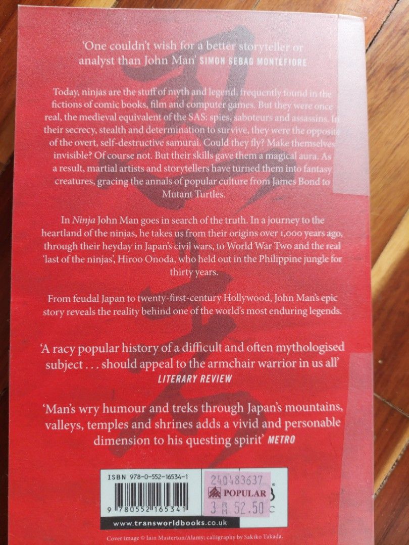 Ninja by John Man, Hobbies & Toys, Books & Magazines, Storybooks on ...