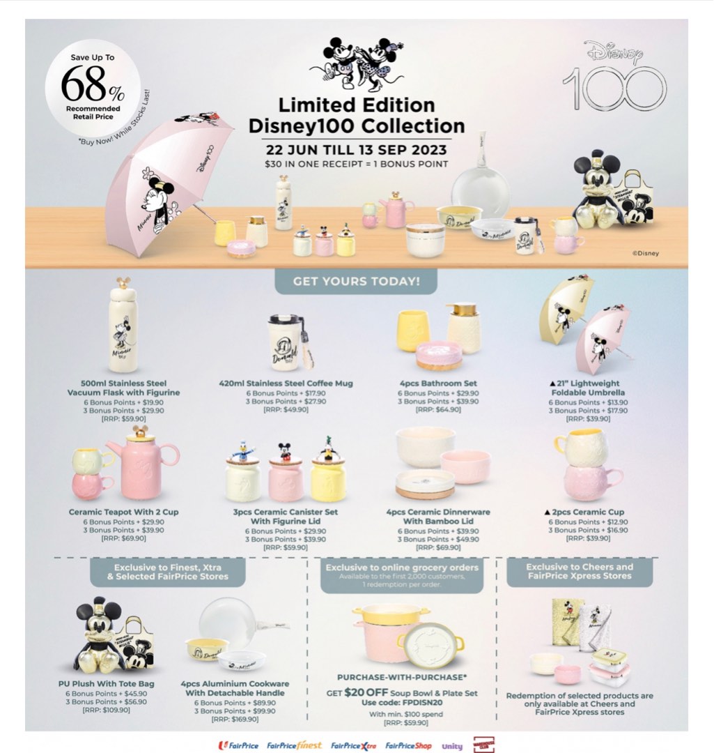 Ntuc points - Disney 100 collections, Tickets & Vouchers, Vouchers on ...