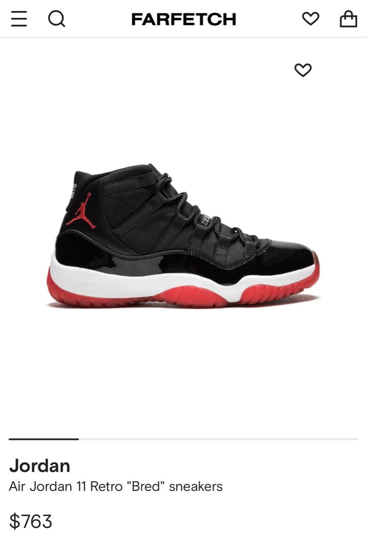 Original J11 Retro "Bred" sneakers (high) on Carousell