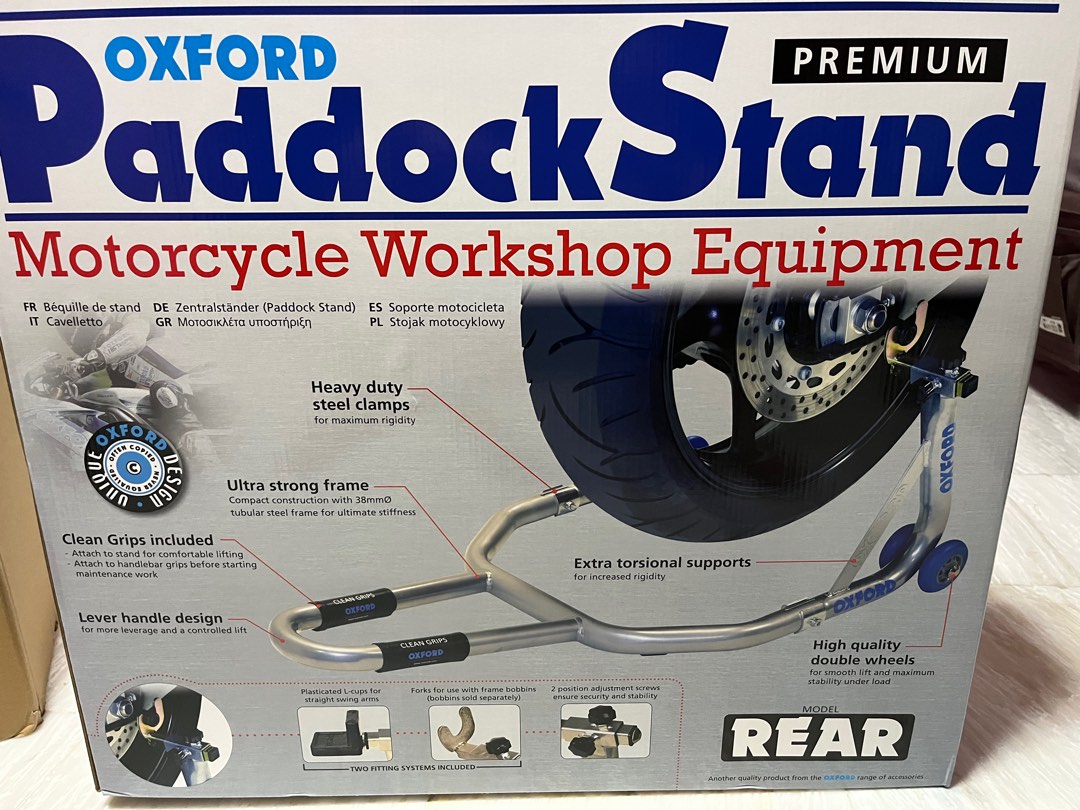 Oxford OX281 Premium Rear Paddock Stand, Motorcycles, Motorcycle ...