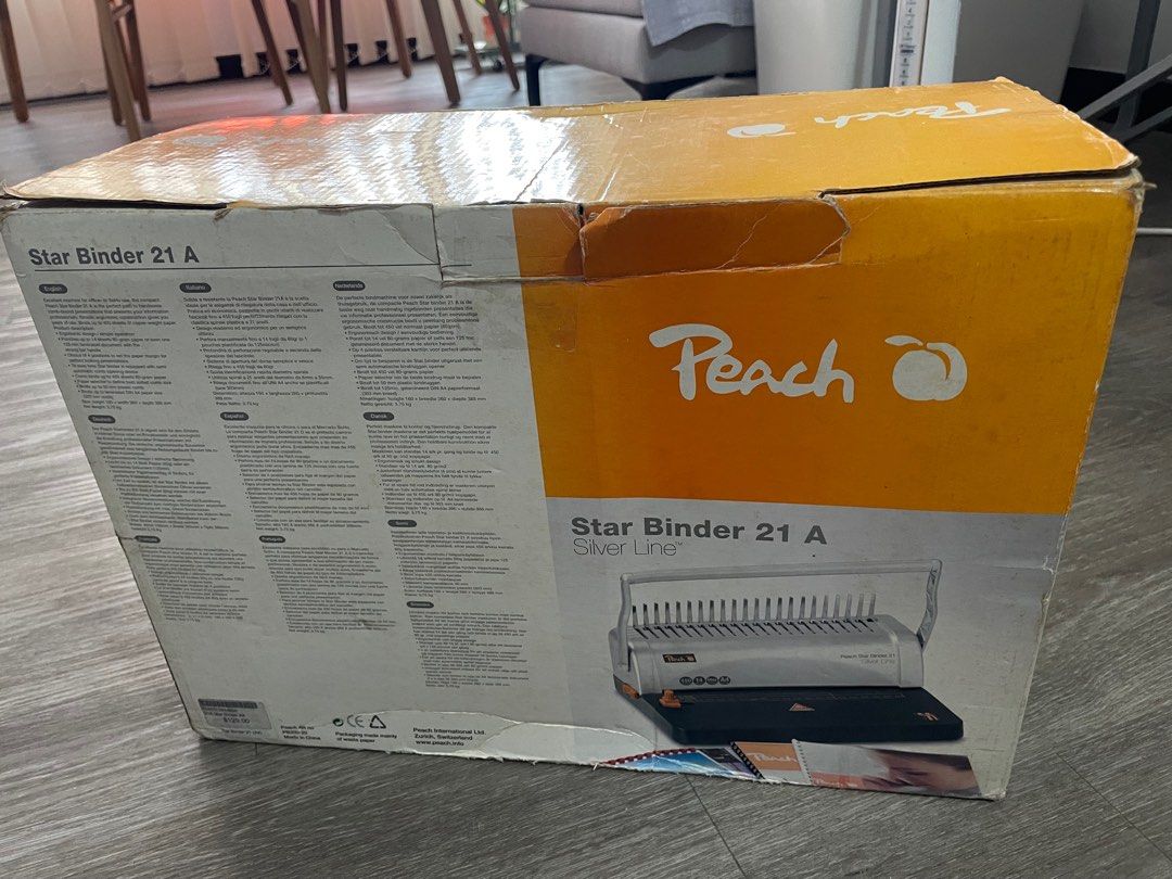 Peach Star Binder 21A - A4 paper / book binder, Hobbies & Toys ...