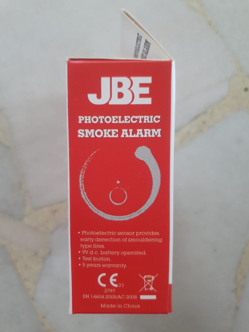 Photoelectric smoke alarm / detector JBE, Furniture & Home Living, Security & Locks, Other ...