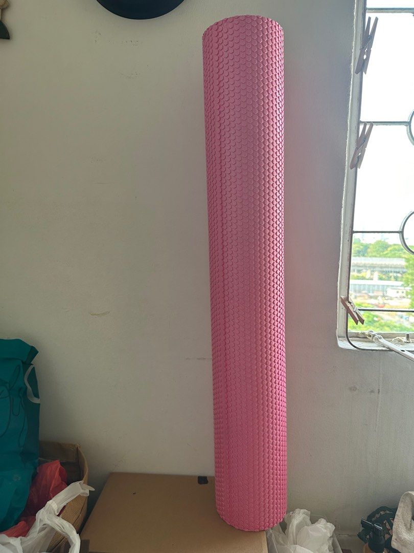 Pink Pilates Exercise Foam Roller, Sports Equipment, Exercise & Fitness ...