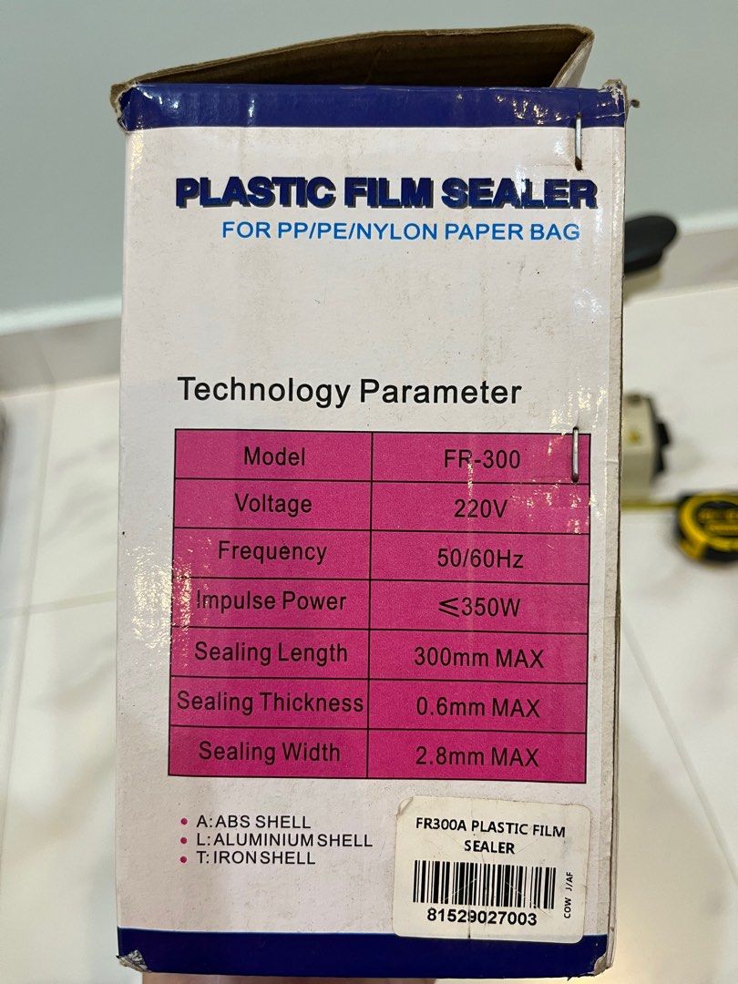 Plastic Impulse Sealer, TV & Home Appliances, Kitchen Appliances, Other ...