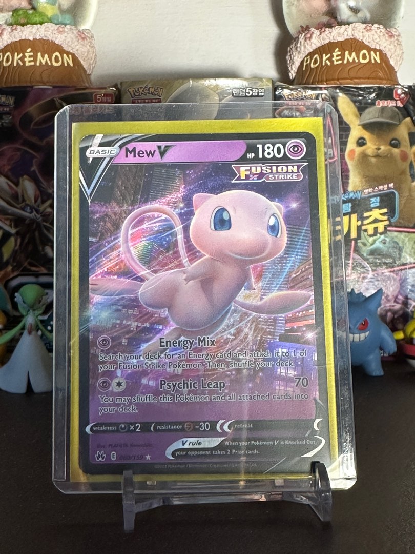 Pokémon TCG Mew V Crown Zenith 060/159 Holo Ultra Rare Fusion Strike on Carousell