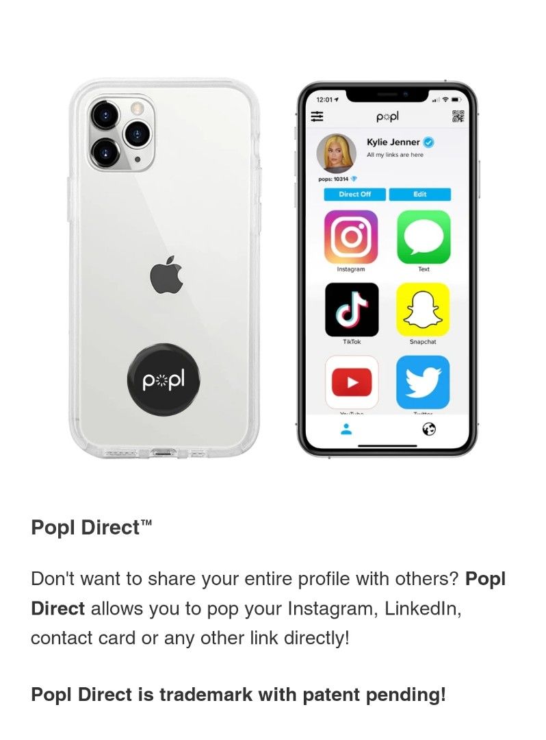 Popl Digital Namecard, Mobile Phones & Gadgets, Mobile & Gadget ...