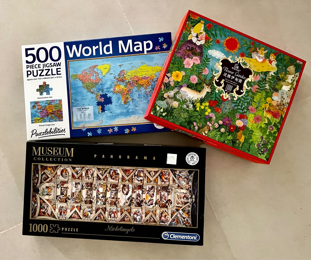 Puzzles x 3 types, Hobbies & Toys, Toys & Games on Carousell