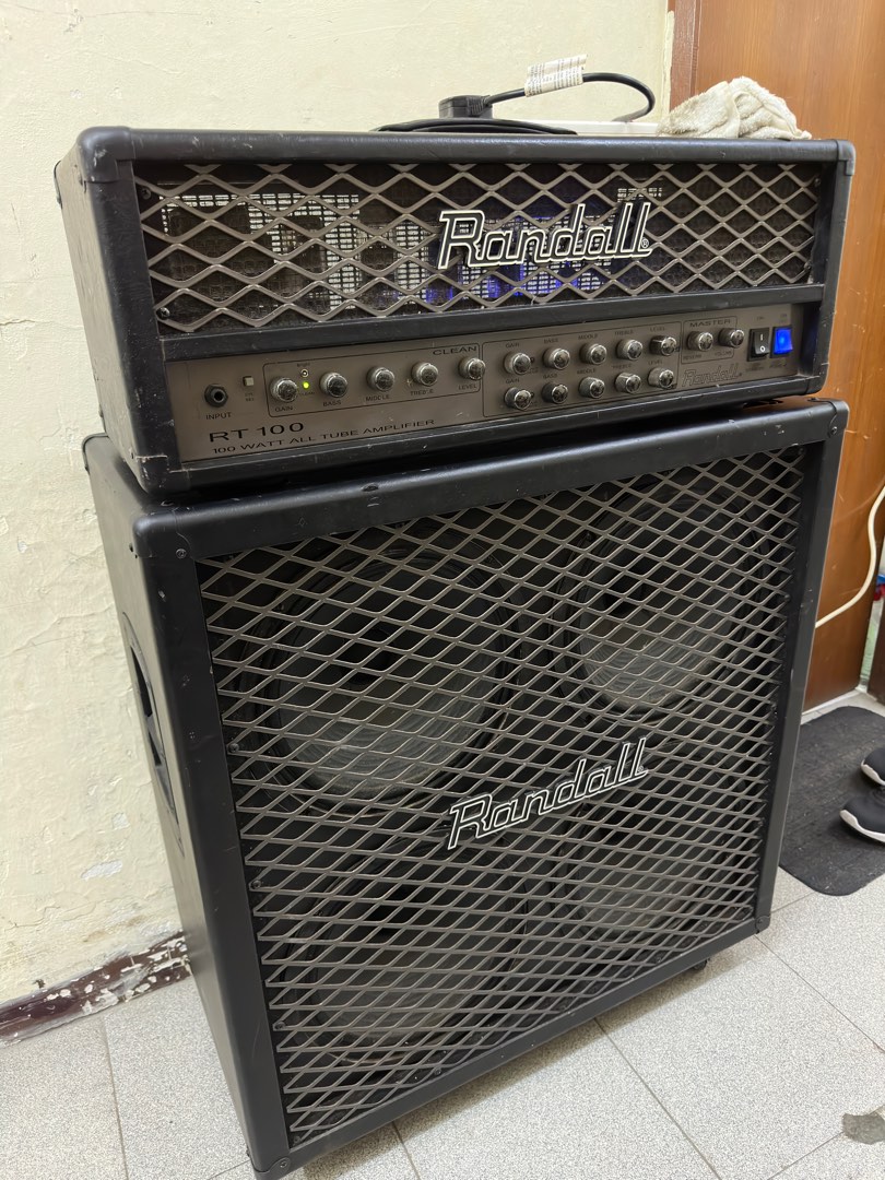 Randall RT100電子膽結他amp, Randall RT412CX Guitar Speaker Cabinet (100 ...