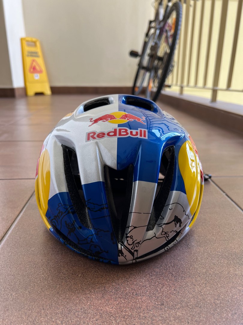 Red Bull Bicycle Helmet, Sports Equipment, Bicycles & Parts, Parts ...