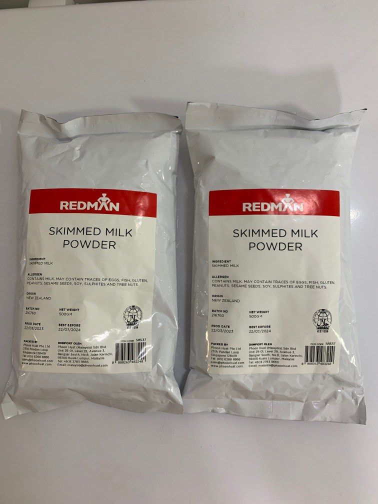 Redman Skimmed Milk Powder 500g, Food & Drinks, Homemade Bakes on Carousell