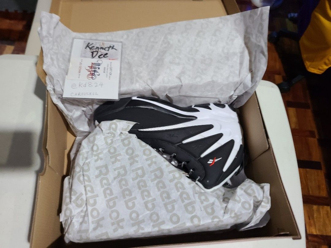Reebok BLAST OG Van Exel Retro Basketball Shoes Black White Rare Shoes ...